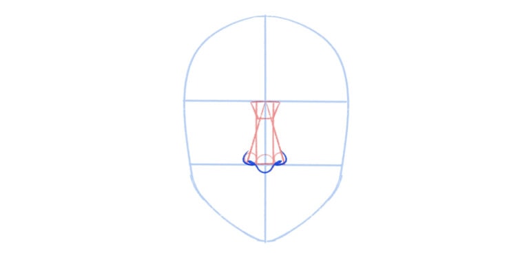 How To Draw A Nose From The Front Step By Step (With Images)